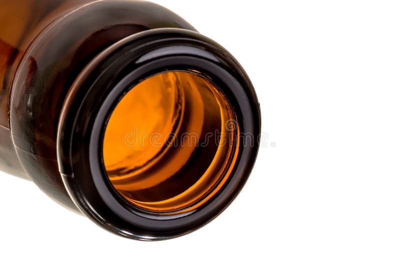 The neck of a glass bottle stock image. Image of beverage - 68781257