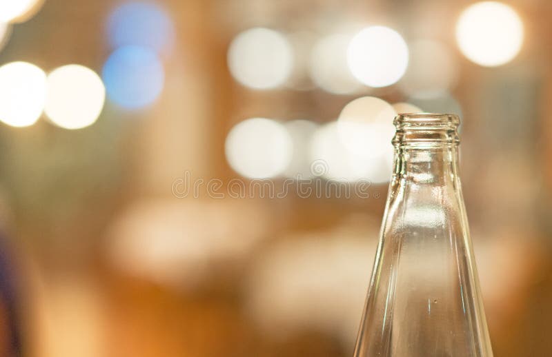 The neck of a glass bottle stock image. Image of beverage - 68781257