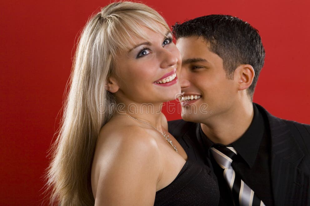 Neck kiss stock photo. Image of caucasian, love, kissing - 4114642