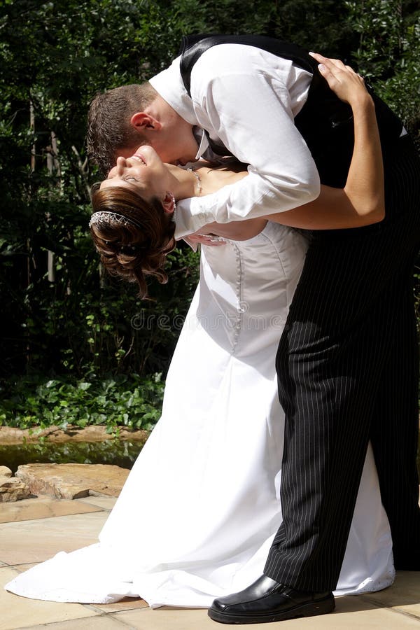 Bride And Groom Kissing Picture. Image: 95644489