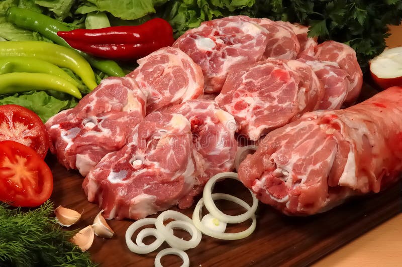 Neck meat stock image. Image of animal, food, meat, butcher - 8234309