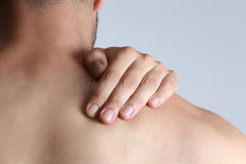 Tensed Nape stock photo. Image of female, chiropractic - 4954830