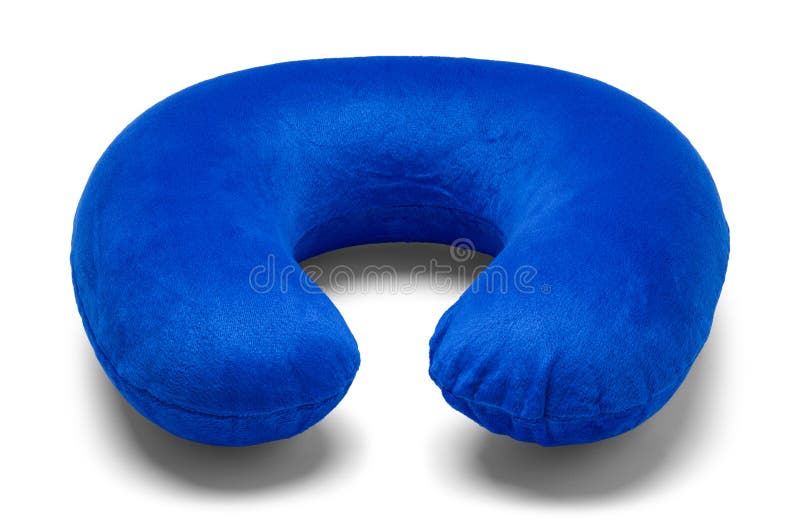 Neck Pillow Front stock image. Image of blue, view, comfortable - 147836507