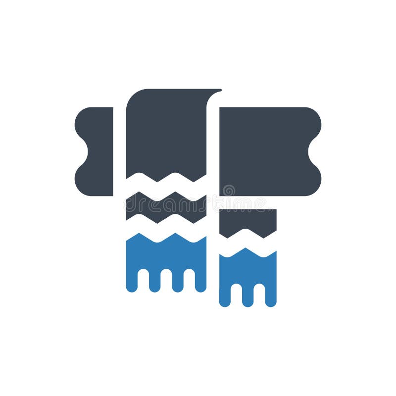 Neck scarf icon stock vector. Illustration of clothes - 254771844