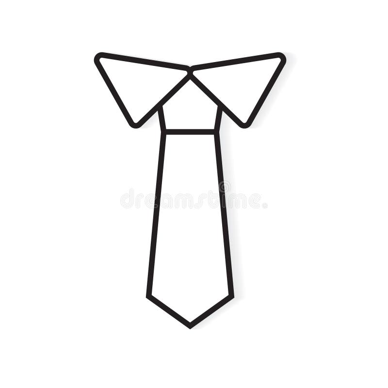 Neck tie icon stock vector. Illustration of accessory - 154511210
