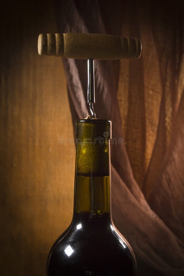 The neck of a wine bottle stock photo. Image of closed - 108282926