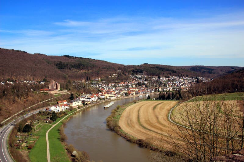 Neckar River Valley stock photo. Image of bridge, view - 45961270