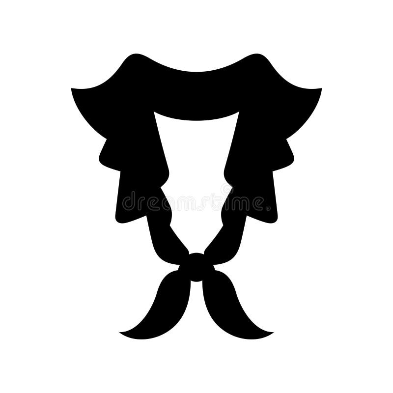 Neckerchief, scarf type stock vector. Illustration of silhouette ...