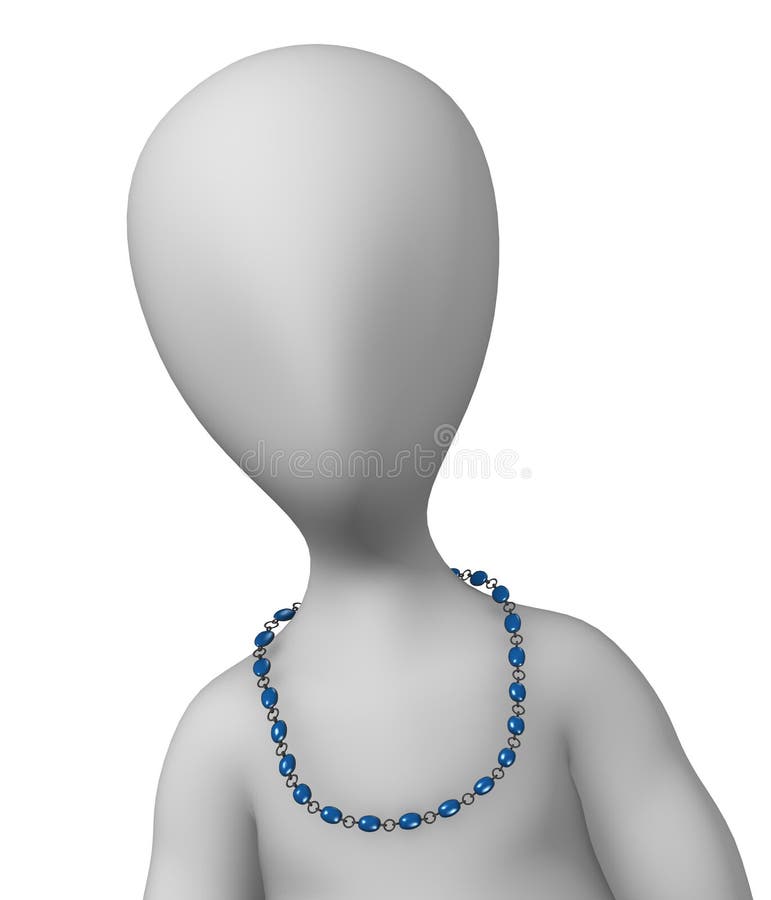 Necklace stock illustration. Illustration of neck, cartoon - 14588946