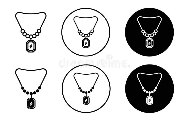 Necklace icon stock vector. Illustration of jewellery - 325375137