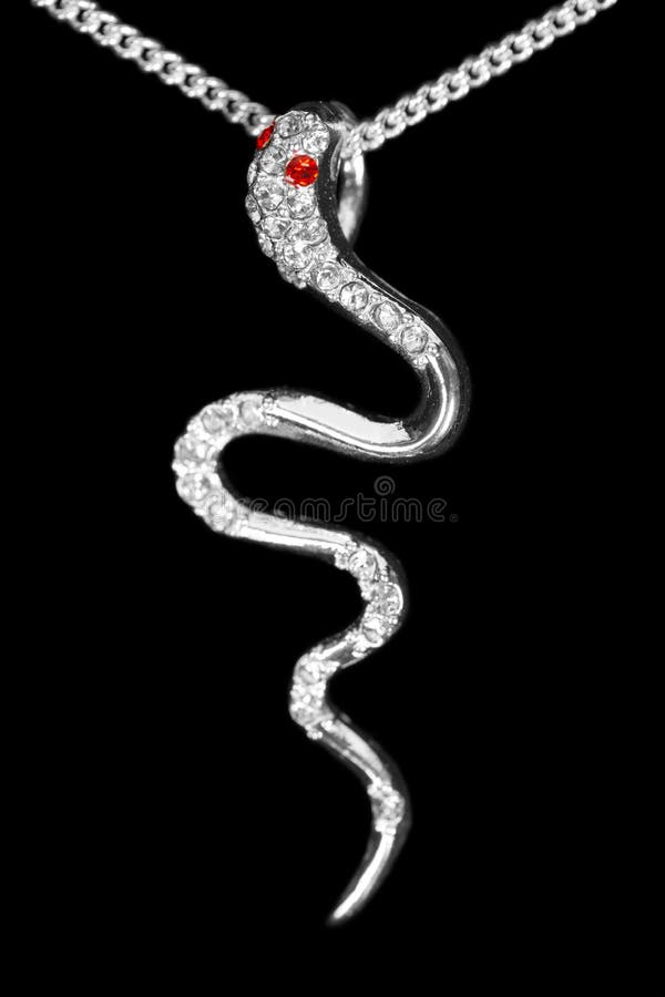 Necklace with jewell snake stock image. Image of glamour - 29118361