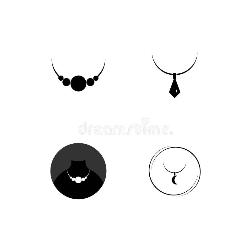 Necklace logo stock vector. Illustration of jewel, jewelry - 205492483