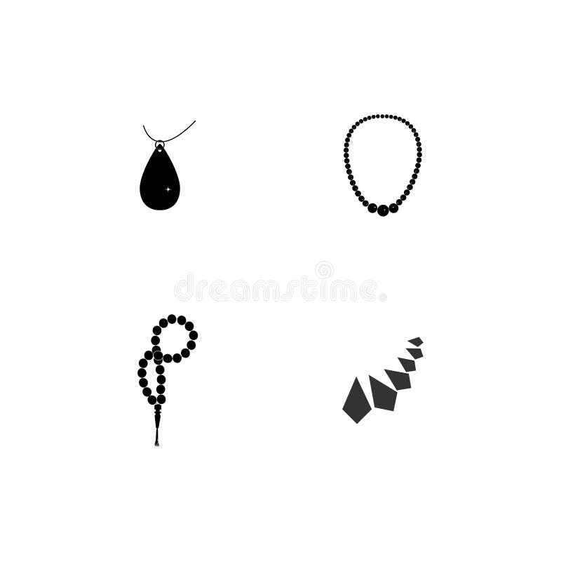 Necklace logo stock vector. Illustration of pendant - 205492485