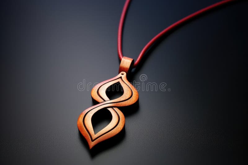 A Necklace Pendant in the Shape of an Infinity Symbol Stock Photo ...