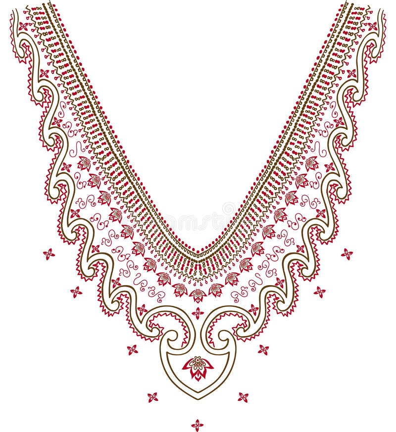 Neckline Illustration Design Fashion Stock Illustration - Illustration ...