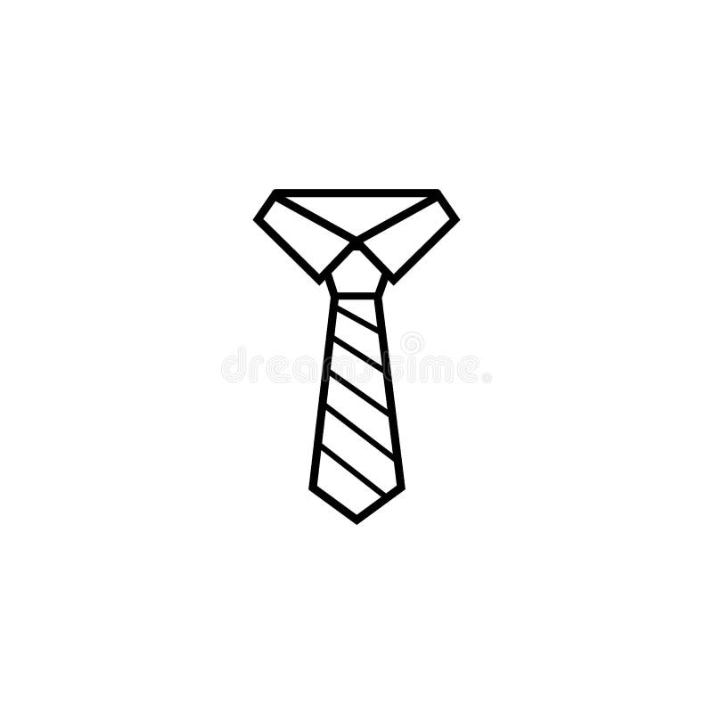 Necktie Icon Logo Vector Design Template Stock Illustration ...