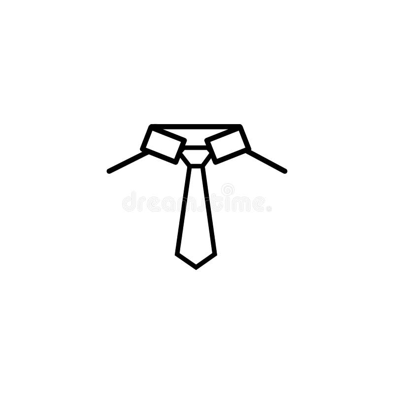 Necktie Icon Logo Vector Design Template Stock Illustration ...