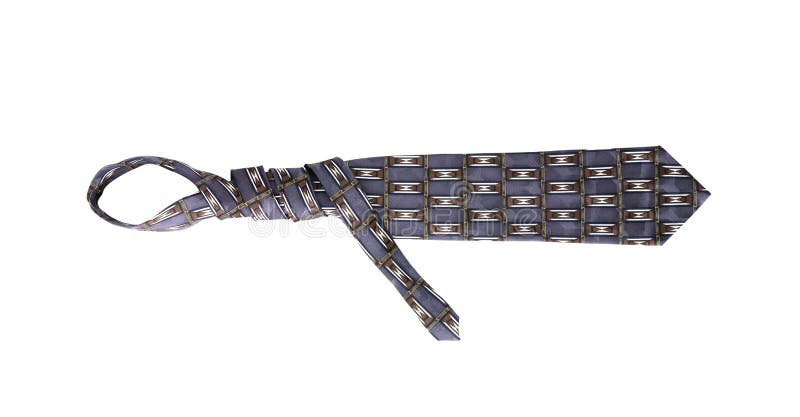 Necktie Isolated on White Background Stock Image - Image of spiral ...