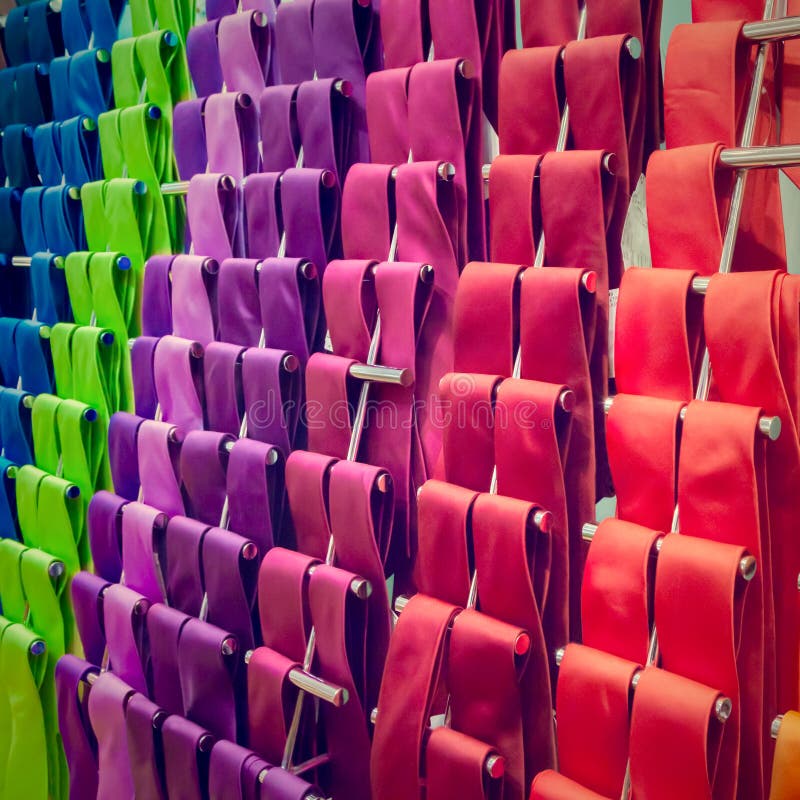 Showcase Neckties Multicolor Stock Image - Image of textures, showcase ...
