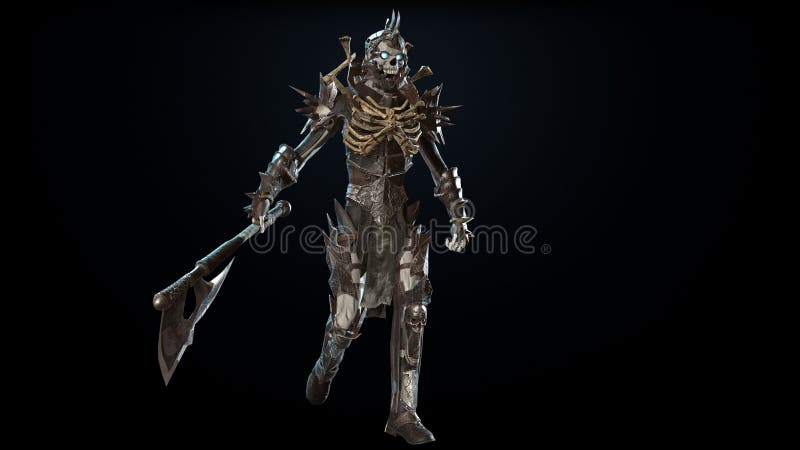 Skeleton, Render 3D Model on the Background Stock Illustration ...