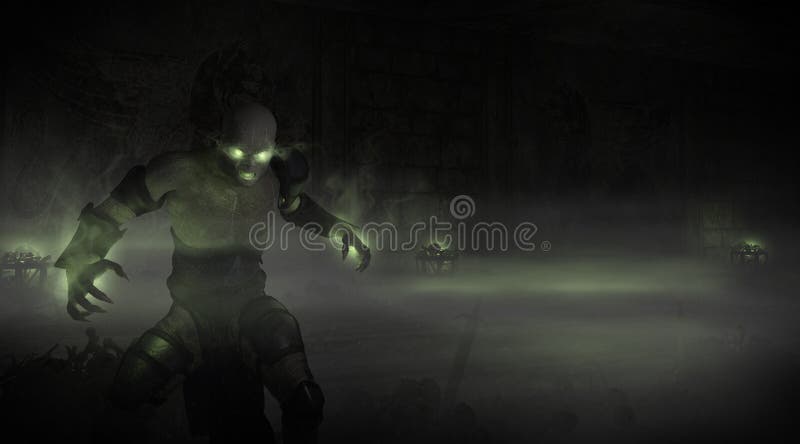 Necromante do vivo ilustração stock. Ilustração de zombi - 60071610
