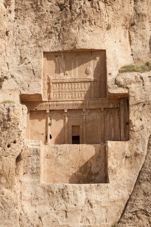 Necropolis, Naqsh Rustam, Iran Stock Photo - Image of carving, ancient ...