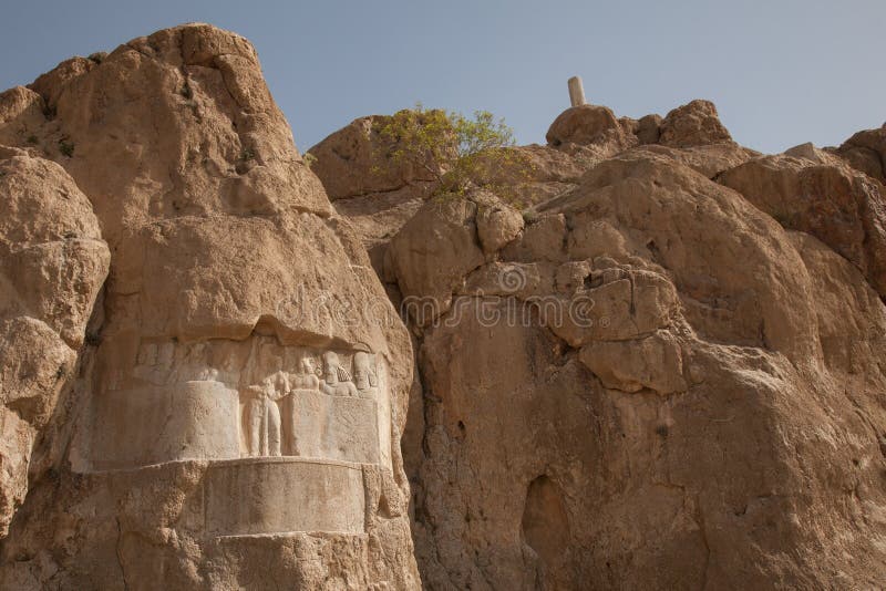 Naqsh-i Rustam stock photo. Image of sarcophagus, asia - 15883616