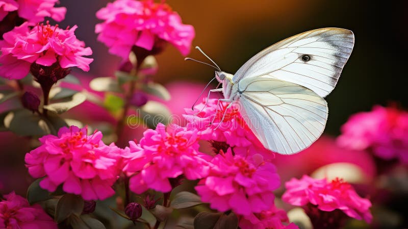 Nectar Cabbage White Butterfly Stock Illustration - Illustration of ...