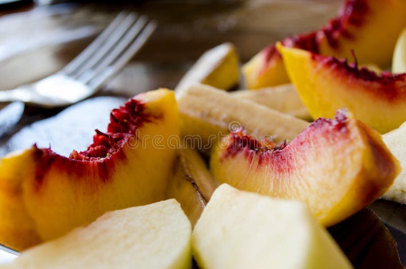 Nectarine fruit stock photo. Image of piece, stone, slice - 45476068