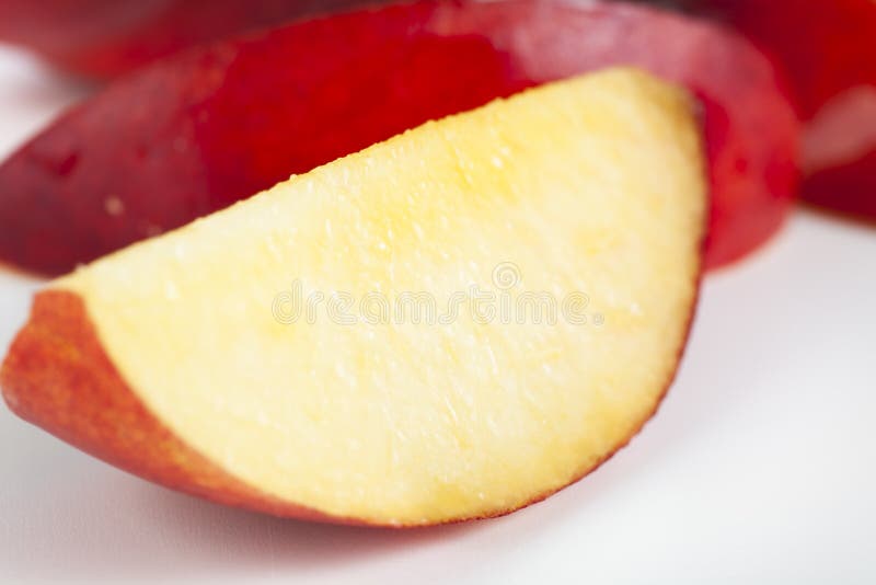 Nectarine Slice stock photo. Image of ripe, sweet, nectarine - 20384804