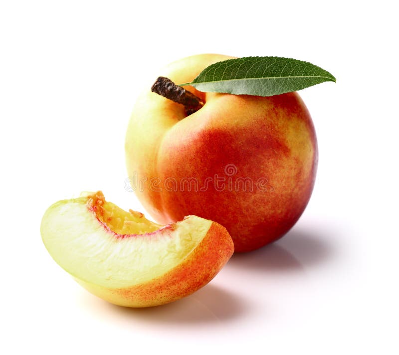 Slice of nectarine stock image. Image of closeup, fresh - 21032211