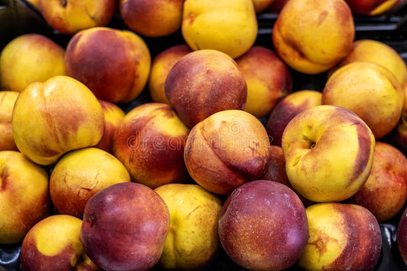 Nectarines. Fresh Fruit from the Spanish Market Stock Image - Image of ...