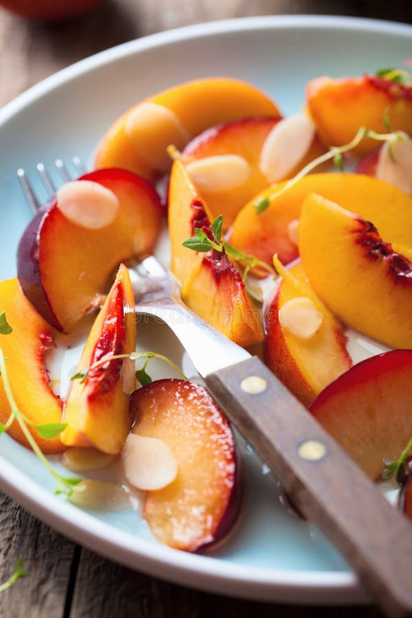 Nectarines and Plums in Syrup Stock Image - Image of peach, freshness ...