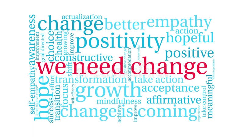 We Need Change Animated Word Cloud Stock Footage - Video of efficacy ...