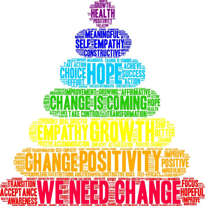 We Need Change Word Cloud stock vector. Illustration of achieve - 206175829