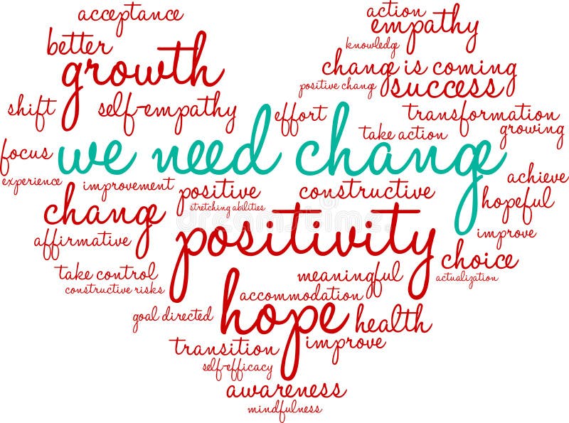 We Need Change Word Cloud stock vector. Illustration of control - 206175890