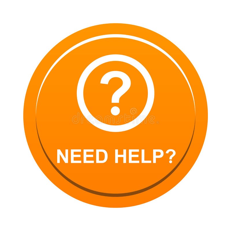 Need help button stock vector. Illustration of click - 137914331
