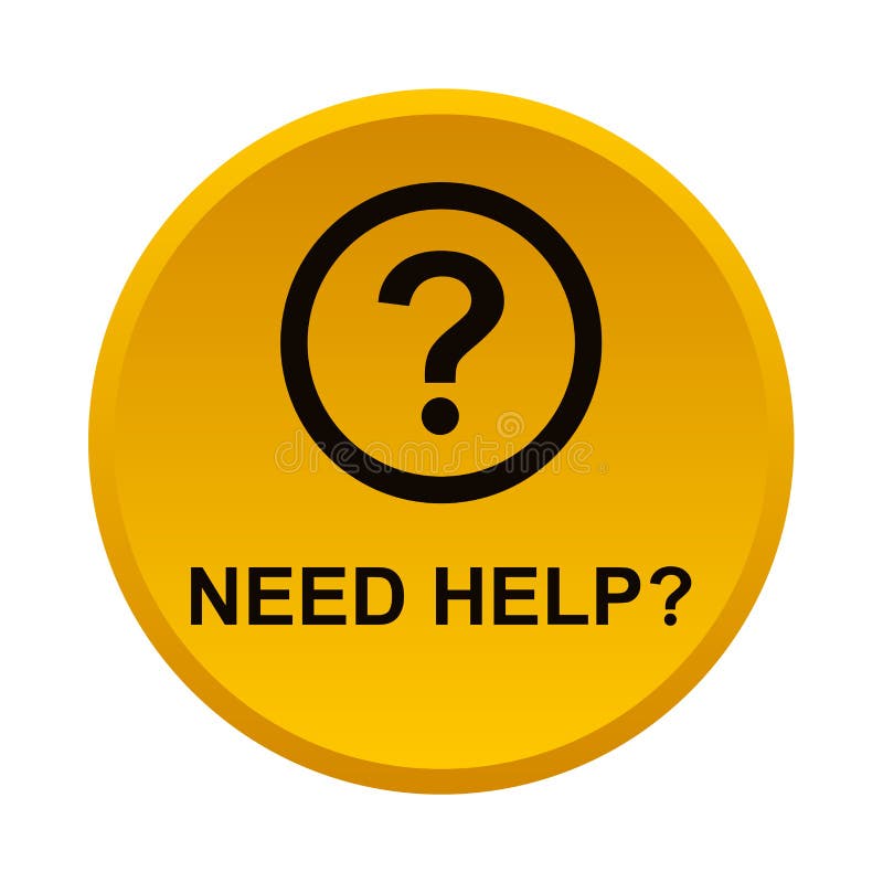 Need help button stock vector. Illustration of click - 137914331
