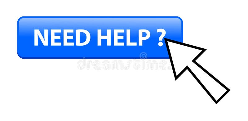 Need help button stock vector. Illustration of blue - 199527981
