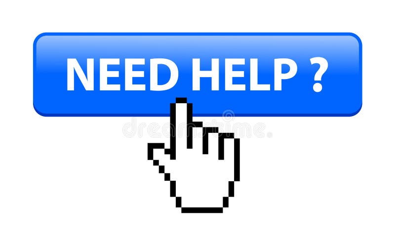 Need help button stock vector. Illustration of cursor - 199528108
