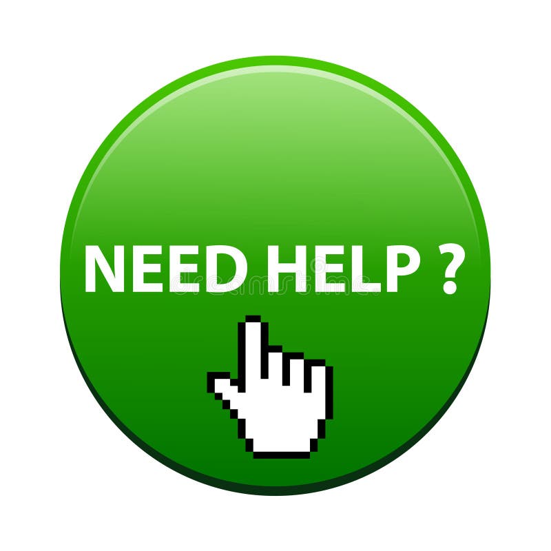 Need help button stock vector. Illustration of hand - 199528680