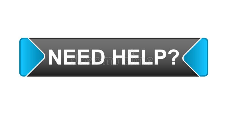 Need Help Website Button Stock Illustrations – 444 Need Help Website ...