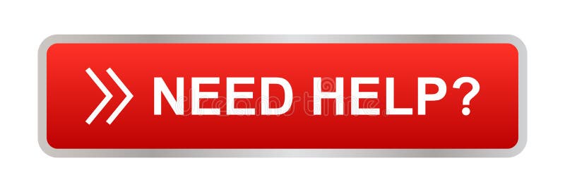Need help button stock vector. Illustration of color - 137914437