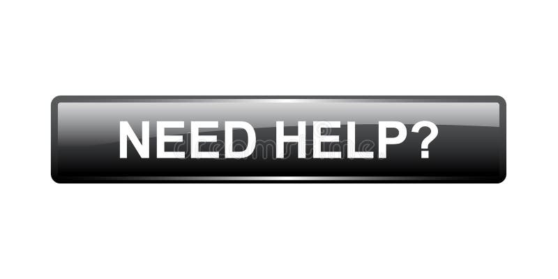 Need help button stock illustration. Illustration of assistance - 121774307