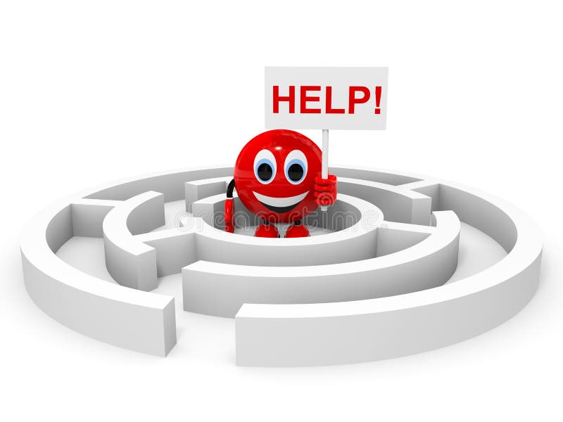 Need help. stock illustration. Illustration of figure - 90202878