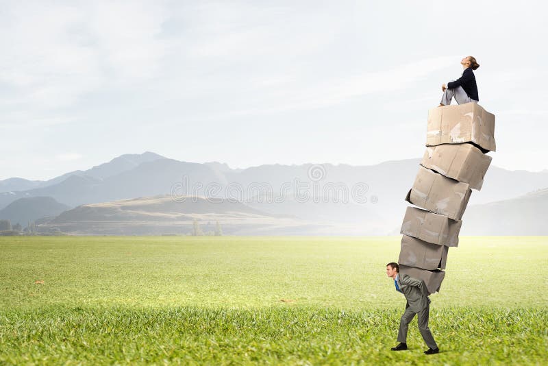 Need Help with Office Removal Stock Image - Image of loader, business ...