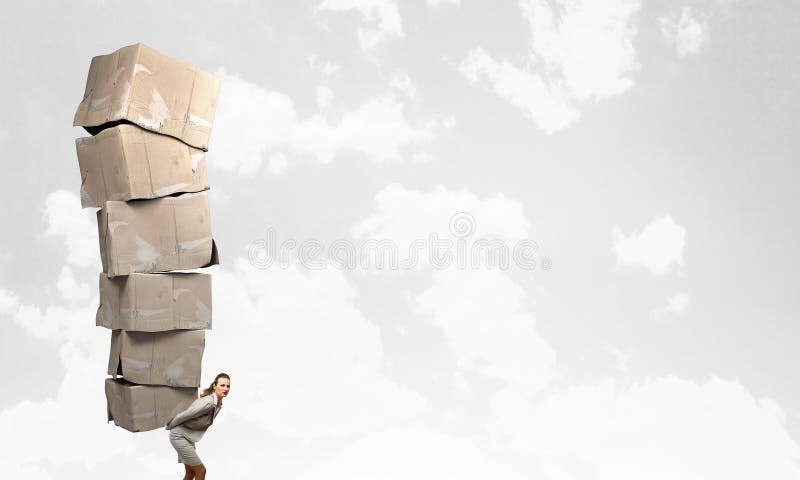 Need Help with Office Removal Stock Image - Image of delivery, business ...
