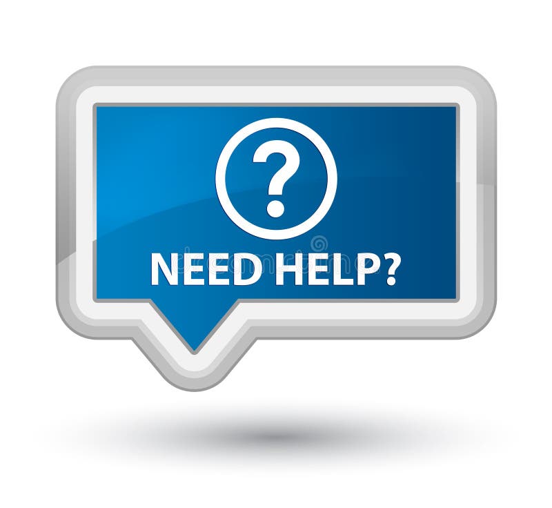 Need Help (question Icon) Prime Blue Banner Button Stock Illustration ...