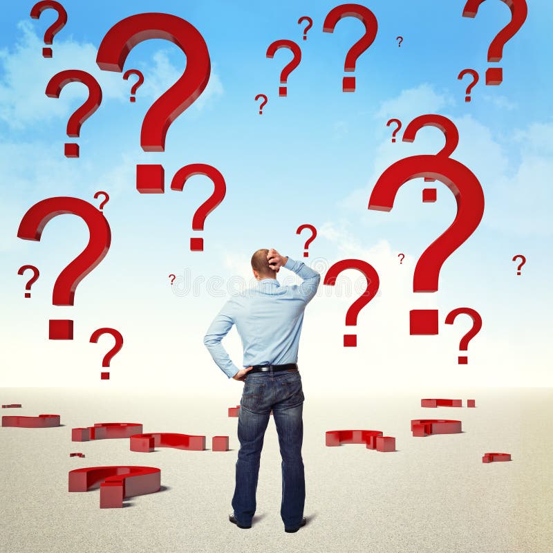 Need help and solution stock illustration. Illustration of standing ...