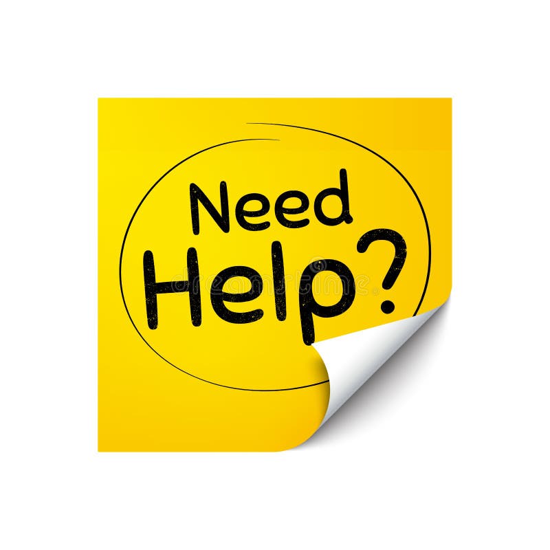 Need Help Symbol. Support Service Sign. Vector Stock Vector ...